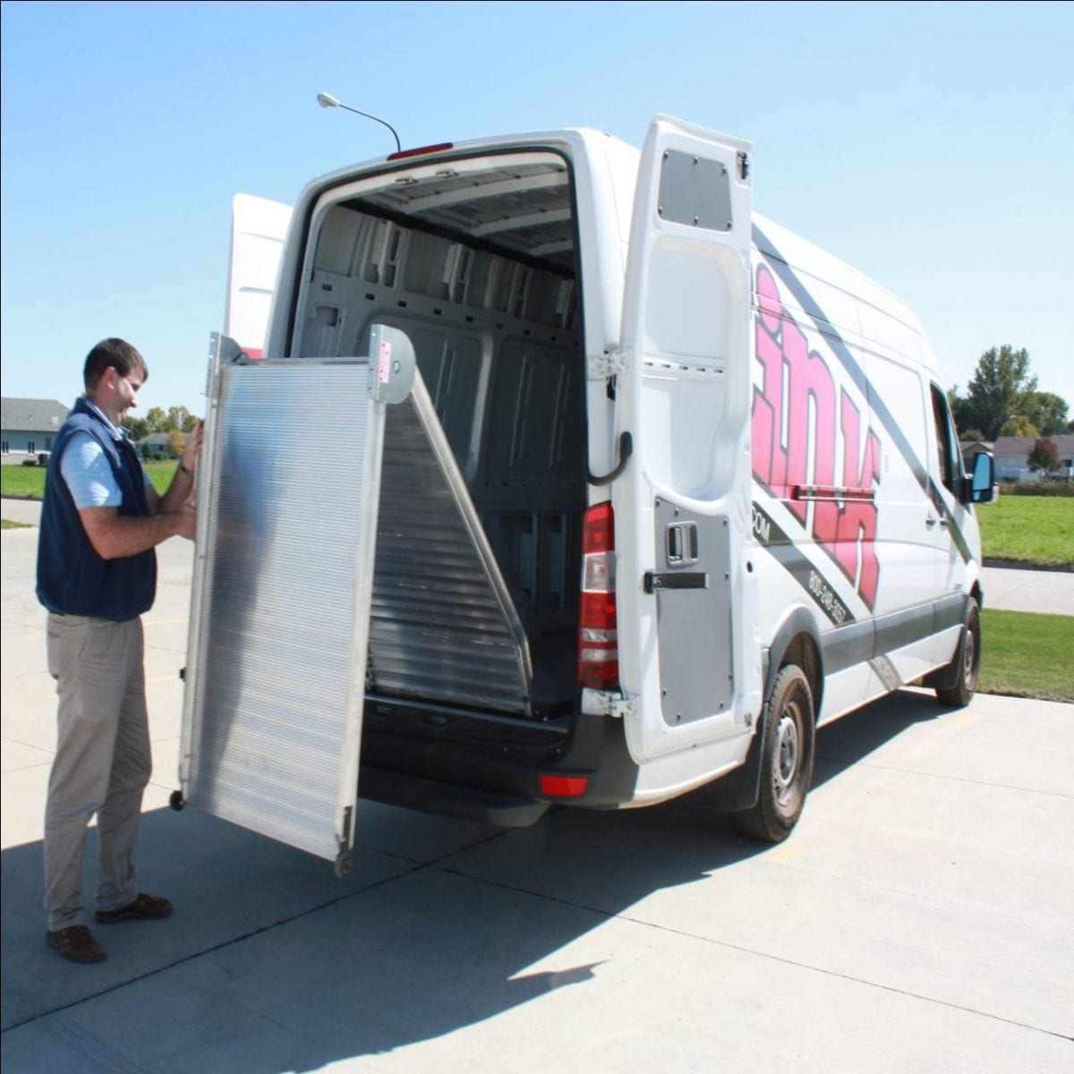 36" Wide Flat Mount Bi-Fold Ramp
